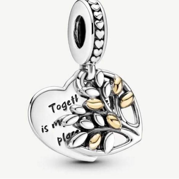 Pandora | Jewelry | Pandora Family Tree Heart With 4k Gold Pendant ...